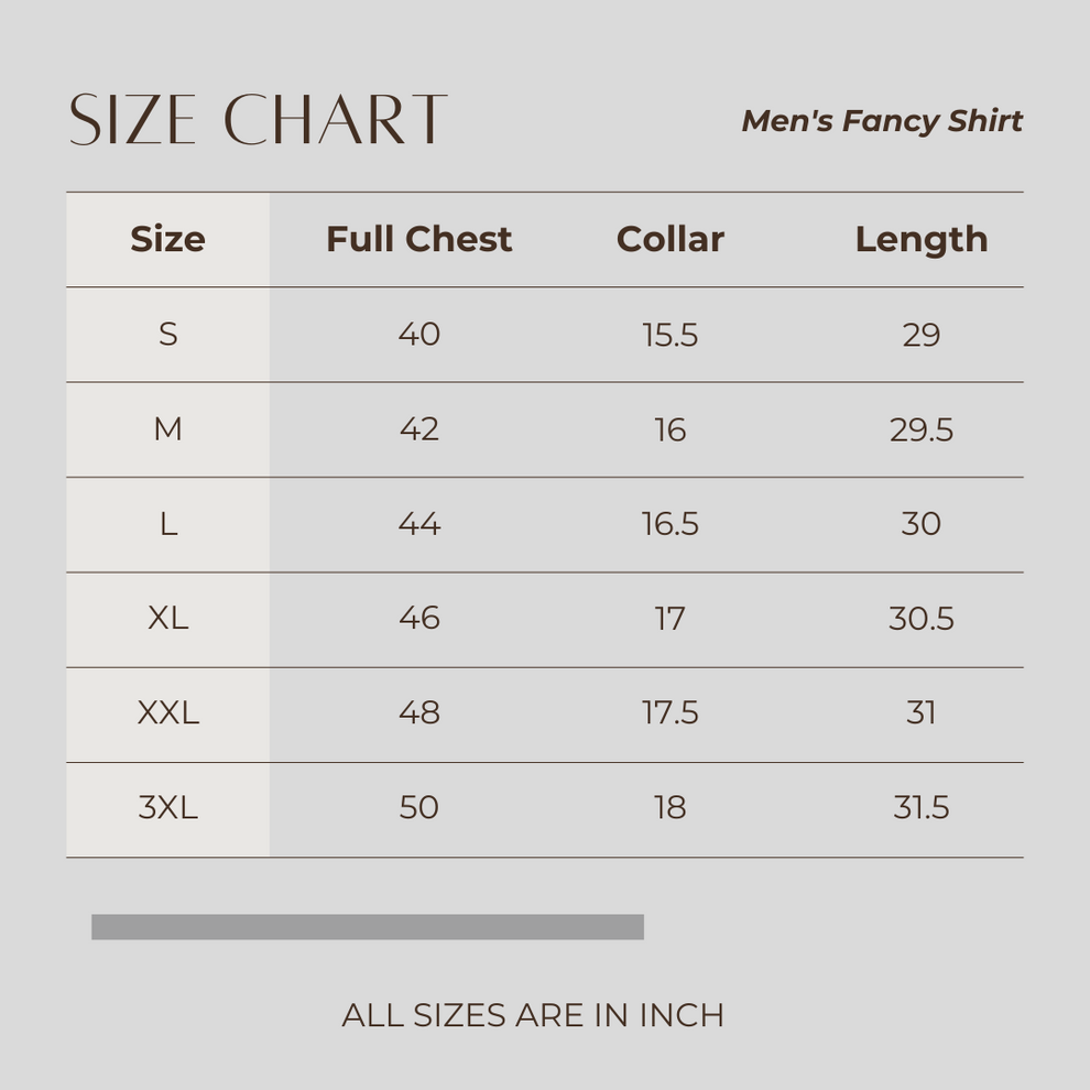Men's Fancy Shirt Charcoal – Comfystyle