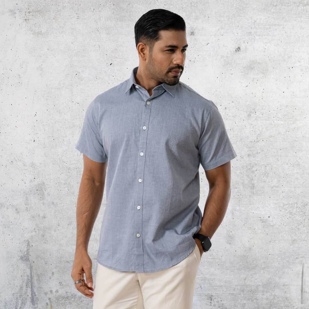 Men's Half Shirt Navy – Comfystyle