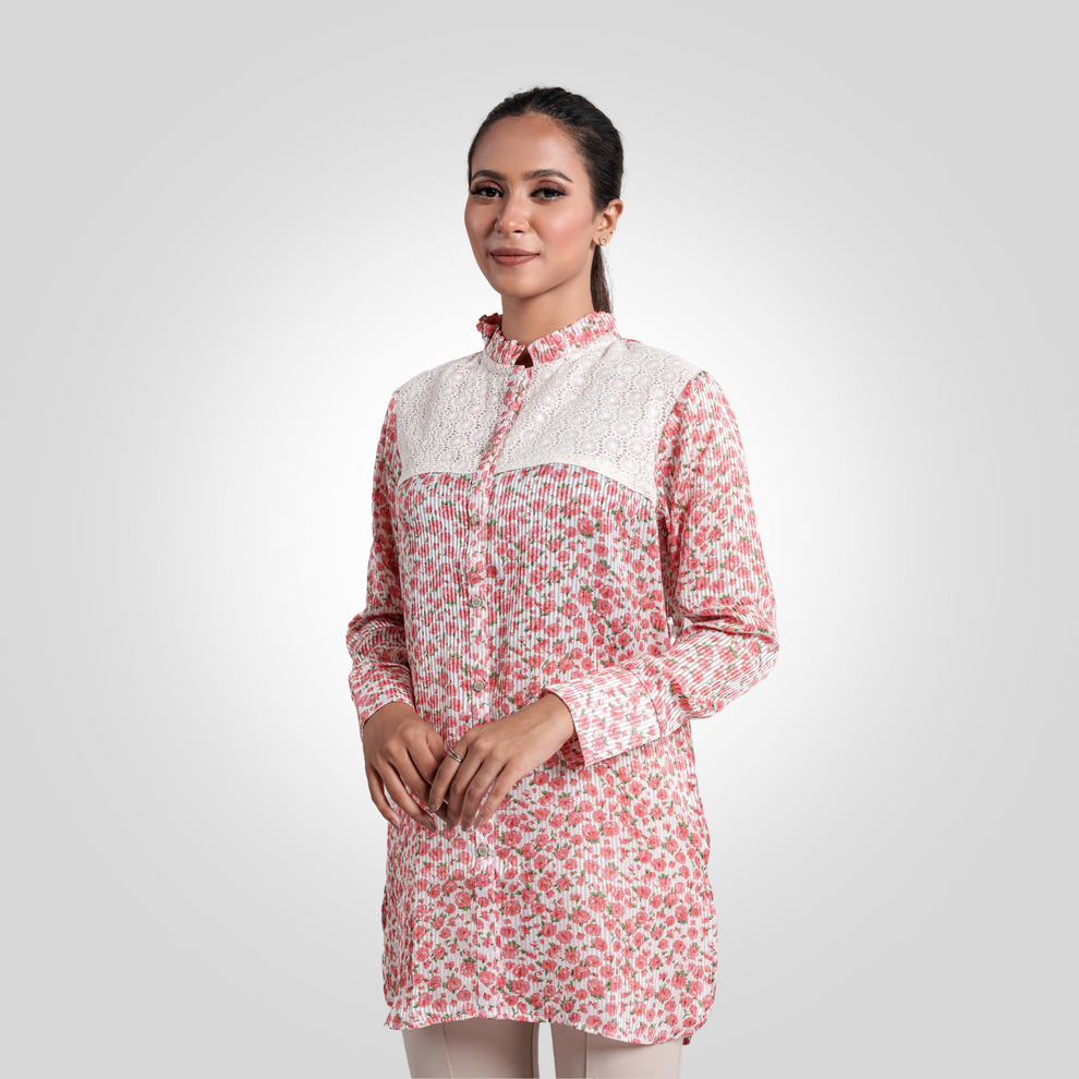 Women's Fancy Shirt Red – Comfystyle